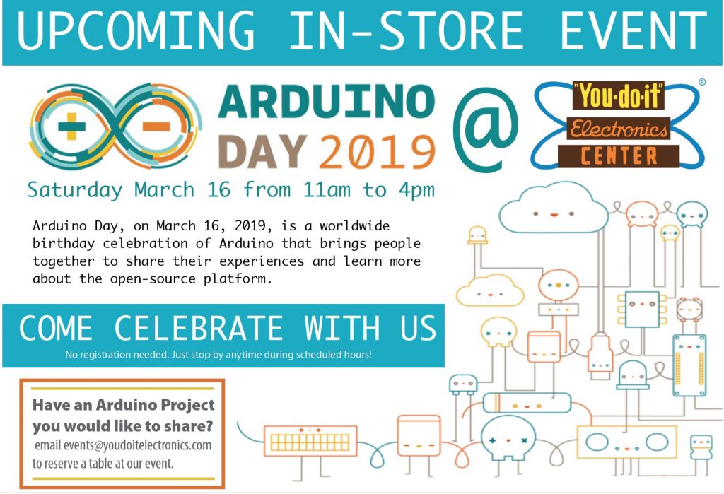 You-Do-It Arduino Day 2019, Needham, March 16 – Eastern Massachusetts ARRL