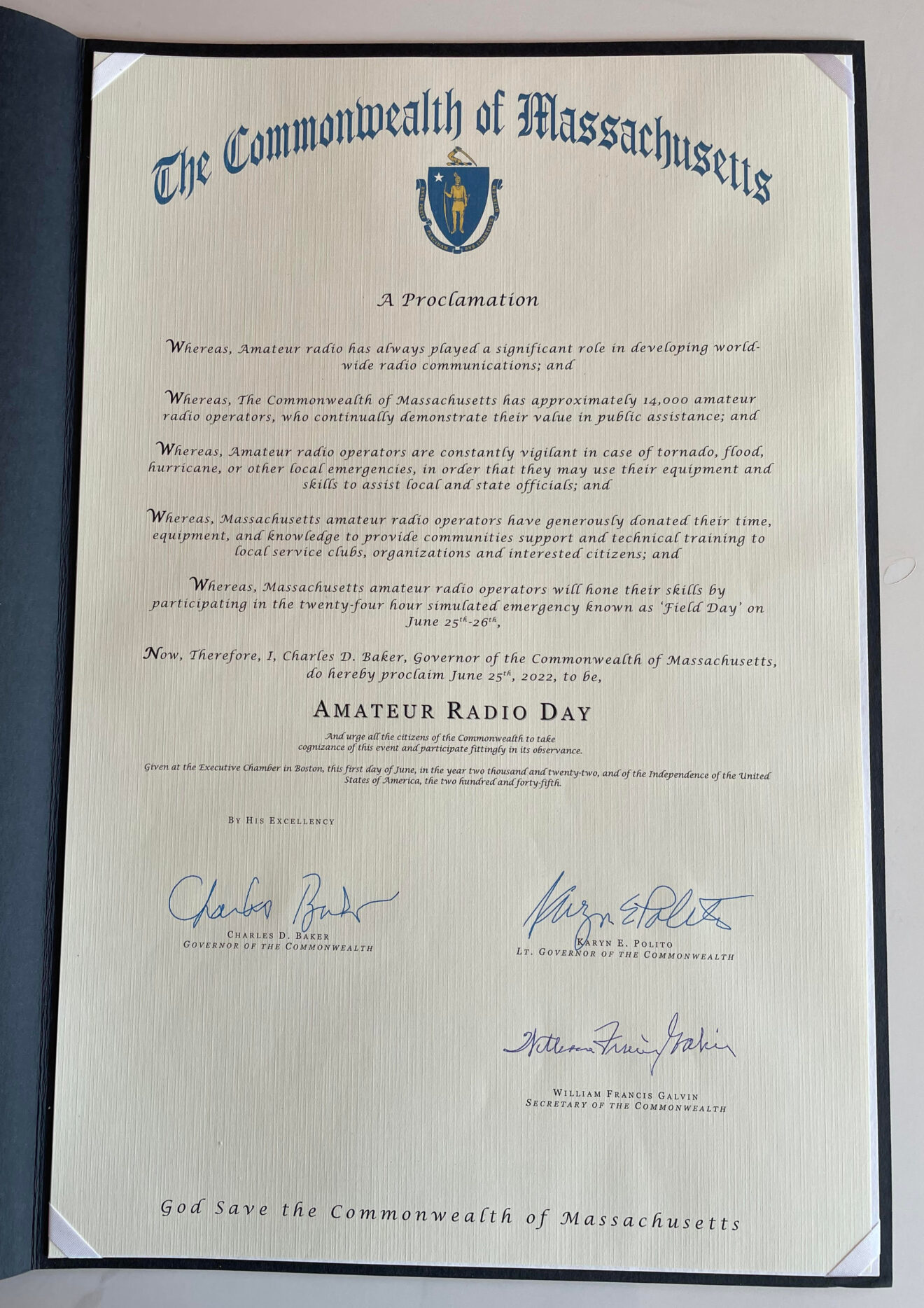 Eastern Massachusetts ARRL – a field organization of the National ...