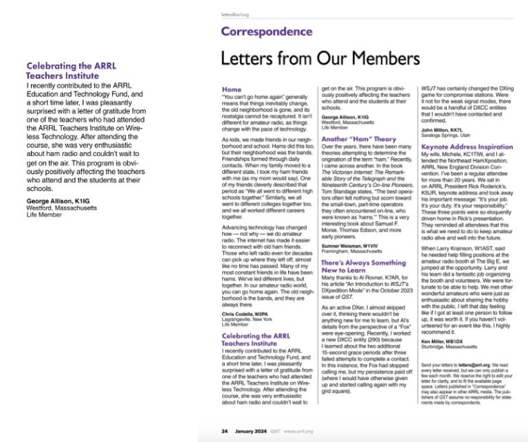 Eastern Massachusetts ARRL – a field organization of the National ...